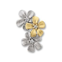 ONE ELEMENT Anh&auml;nger 'Blume' Damen Gr&ouml;&szlig;e One Size gold / silber