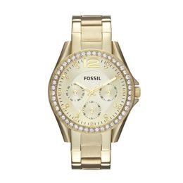 Fossil Analog Watch 'Riley' female Gold size One Size