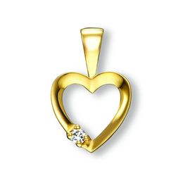 ONE ELEMENT Pendant 'Herz' female Gold size One Size