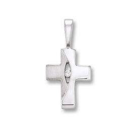 ONE ELEMENT Pendant 'Kreuz' female Silver size One Size