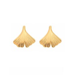 Adelia&acute;s Adelia ́s Earrings 'Ginkoblatt' female Gold size One Size