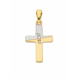 Adelia&acute;s Adelia ́s Anh&auml;nger 'Kreuz' Herren Gr&ouml;&szlig;e One Size gold / silber