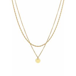Elli Premium Kette Damen Gr&ouml;&szlig;e 45 gold