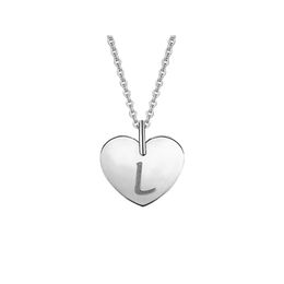 ONE ELEMENT Pendant 'Herz mit Gravur L' female Silver size One Size