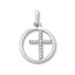 ONE ELEMENT Pendant 'Kreuz' female Silver size One Size