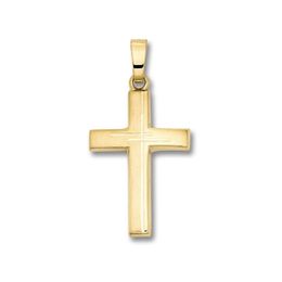 ONE ELEMENT Pendant 'Kreuz' female Gold size One Size