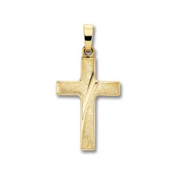ONE ELEMENT Pendant 'Kreuz' female Gold size One Size