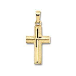ONE ELEMENT Pendant 'Kreuz' female Gold size One Size