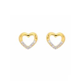 Adelia&acute;s Adelia ́s Earrings 'Herz' female Gold size One Size