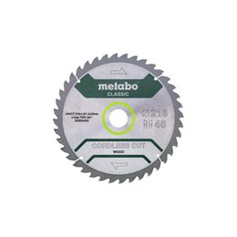 Metabo S&auml;geblatt "cordless cut wood - classic", 216x1,8/1,2x30 Z40 WZ 5&deg; /B (628654000)