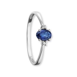 ONE ELEMENT Ring Damen Gr&ouml;&szlig;e 48 dunkelblau / silber