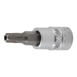 BGS-technic BGS Bit-Einsatz Antrieb Innenvierkant 6,3 mm (1/4") T-Profil (f&uuml;r Torx) mit Bohrung T27 ; BGS technic (2361)