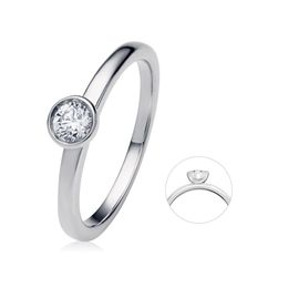 ONE ELEMENT Ring 'Zarge' Damen Gr&ouml;&szlig;e 57 silber
