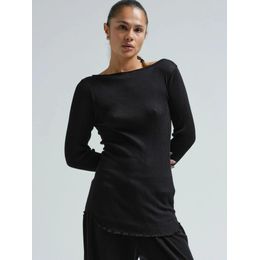 Seamless Basic T-shirt Damen Gr&ouml;&szlig;e XS/XL schwarz