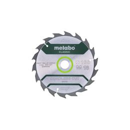 Metabo S&auml;geblatt "cordless cut wood - classic", 165x1,6/1,0x20 Z18 WZ 20&deg; /B (628650000)