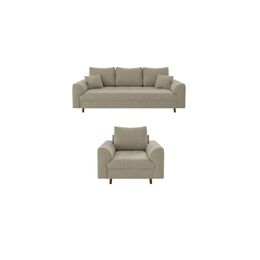 S-STYLE Polstergarnitur 3+1 Lars beige Ma&szlig;e (cm): B: 210 H: 81 Sofas > Sofas nach Material > Stoffsofas &raquo; Sofa DE