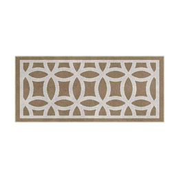Webteppich Welle braun Synthetische Fasern Ma&szlig;e (cm): B: 80 Accessoires > Teppiche f&uuml;r das Wohnzimmer &raquo; Sofa DE