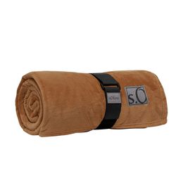 s.Oliver Kuscheldecke Kuschelsoft braun Synthetik Ma&szlig;e (cm): B: 150 Accessoires > Decken > Wohndecken &raquo; Sofa DE