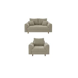 S-STYLE Polstergarnitur 2+1 Lars beige Ma&szlig;e (cm): B: 150 H: 81 Sofas > Sofas nach Material > Stoffsofas &raquo; Sofa DE