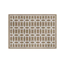 Webteppich Welle braun Synthetische Fasern Ma&szlig;e (cm): B: 160 Accessoires > Teppiche f&uuml;r das Wohnzimmer &raquo; Sofa DE