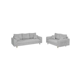 S-STYLE Polstergarnitur 3+2 Trygve grau Ma&szlig;e (cm): B: 210 H: 81 Sofas > Sofas nach Material > Stoffsofas &raquo; Sofa DE