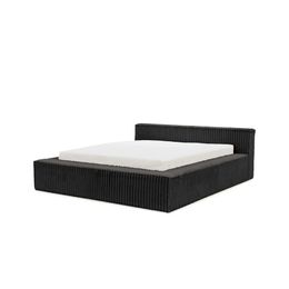 S-STYLE Polsterbett Cord mit Bettkasten und Lattenrost Noord grau Ma&szlig;e (cm): B: 222 H: 73 &raquo; M&ouml;bel Kraft