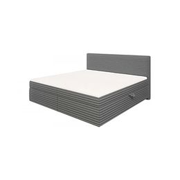 S-STYLE Boxbett Cord mit Stauraum und Topper H3 Neo grau Ma&szlig;e (cm): B: 205 H: 110 &raquo; M&ouml;bel Kraft