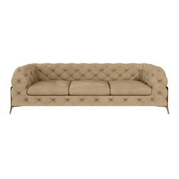 S-STYLE Chesterfield Einzelsofa Natalie beige Ma&szlig;e (cm): B: 243 H: 75 &raquo; M&ouml;bel Kraft