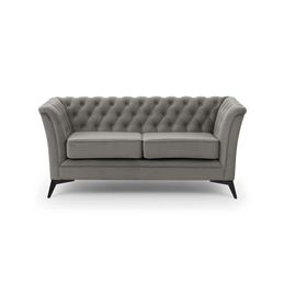 S-STYLE Chesterfield Einzelsofa Wilhelm grau Ma&szlig;e (cm): B: 175 H: 78 &raquo; M&ouml;bel Kraft
