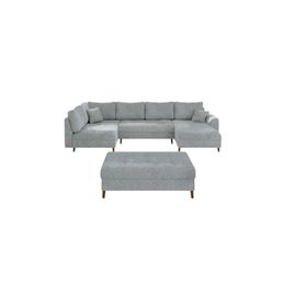 S-STYLE Wohnlandschaft mit Hocker Trygve grau Ma&szlig;e (cm): B: 310 H: 81 &raquo; M&ouml;bel Kraft