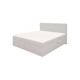 S-STYLE Boxbett Cord mit Stauraum und Topper H3 Neo grau Ma&szlig;e (cm): B: 185 H: 110 &raquo; M&ouml;bel Kraft