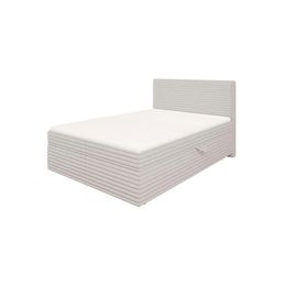S-STYLE Boxbett Cord mit Stauraum und Topper H3 Neo grau Ma&szlig;e (cm): B: 145 H: 110 &raquo; M&ouml;bel Kraft