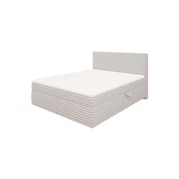 S-STYLE Boxbett Cord mit Stauraum und Topper H3 Neo grau Ma&szlig;e (cm): B: 165 H: 110 &raquo; M&ouml;bel Kraft
