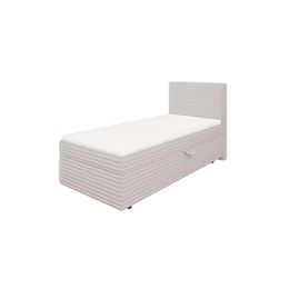S-STYLE Boxbett Cord mit Stauraum und Topper H3 Neo grau Ma&szlig;e (cm): B: 95 H: 110 &raquo; M&ouml;bel Kraft