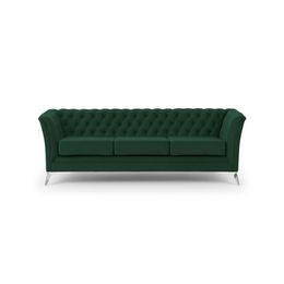 S-STYLE Chesterfield Einzelsofa Wilhelm gr&uuml;n Ma&szlig;e (cm): B: 237 H: 78 &raquo; M&ouml;bel Kraft