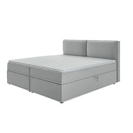 S-STYLE Boxbett mit Stauraum und Topper H3 Uma grau Ma&szlig;e (cm): B: 200 H: 103 &raquo; M&ouml;bel Kraft