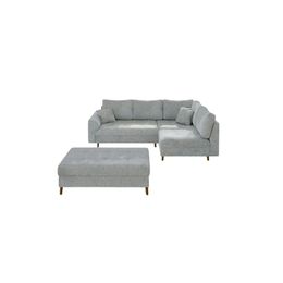 S-STYLE Ecksofa mit Hocker Trygve grau Ma&szlig;e (cm): B: 231 H: 81 &raquo; M&ouml;bel Kraft