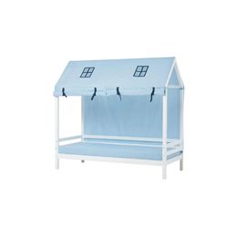Hoppekids Hausbett-Vorhang 90x200 cm blau Ma&szlig;e (cm): B: 90 H: 200 &raquo; M&ouml;bel Kraft
