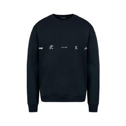 Esteem Sweatshirt ' Logos Oversized ' Herren Gr&ouml;&szlig;e L dunkelblau