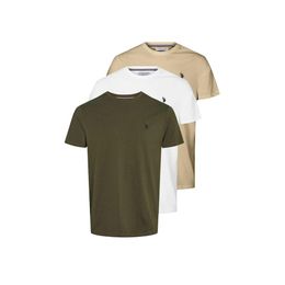 U.S. Polo Assn. T-shirt ' Arjun 3-pack ' Herren Größe M bunt