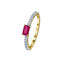 ONE ELEMENT Ring female Gold, Red size 50