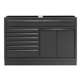 Kraftwerk MOBILIO Schubaldenschrank 1360 mm 7 Schubladen 2 Auszüge BLK (3964-03-W-BLK)