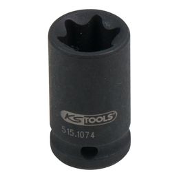 KS Tools 1/4" TX-E-Kraft-Stecknuss, kurz, E12 (515.1074)