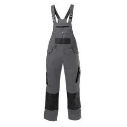 Fortis Latzhose, dunkelgrau/schwarz, Gr&ouml;&szlig;e 64 - grau/schwarz - 64