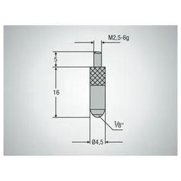 Mahr Tasteinsatz M2,5 Kugel &Oslash; 1/8" L&auml;nge 16 mm