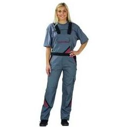 Planam Latzhose 2339 schiefer/schwarz/rot, Gr&ouml;&szlig;e 44 - rot - 44