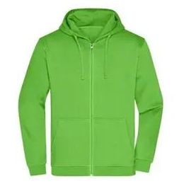 James Nicholson Herren Basic Kapuzen-Sweatjacke JN756, lime-gr&uuml;n, Gr&ouml;&szlig;e 5XL - gr&uuml;n - 5XL