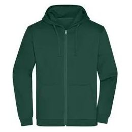James Nicholson Herren Basic Kapuzen-Sweatjacke JN756, dunkelgr&uuml;n, Gr&ouml;&szlig;e L - dunkelgr&uuml;n - L