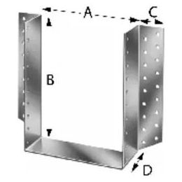Balkenschuh au&szlig;en, Stahl verzinkt, BSD 160/200-VE1