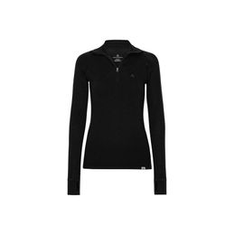 Danish Endurance Langarmshirt 'Merino Halfzip' Damen Gr&ouml;&szlig;e XS schwarz